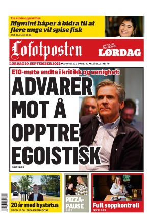 Lofotposten 10.09.22 side 1